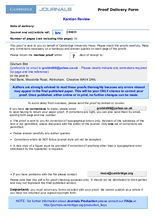 (PDF) Reflections on Robert Louden's "Kant's Human Being: Essays on His ...
