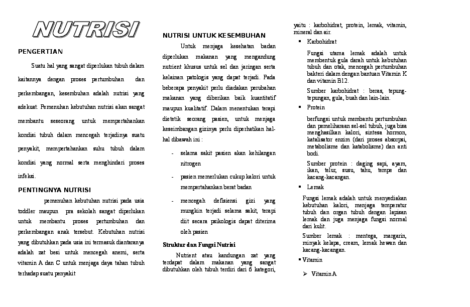 (DOC) LEAFLET NUTRISI