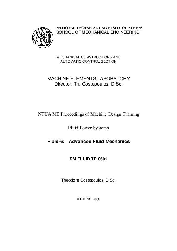 (PDF) Advanced Fluid Mechanics