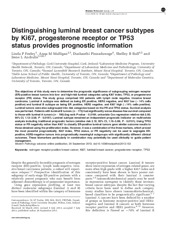 (PDF) Conventional and digital Ki67 evaluation and their correlation ...