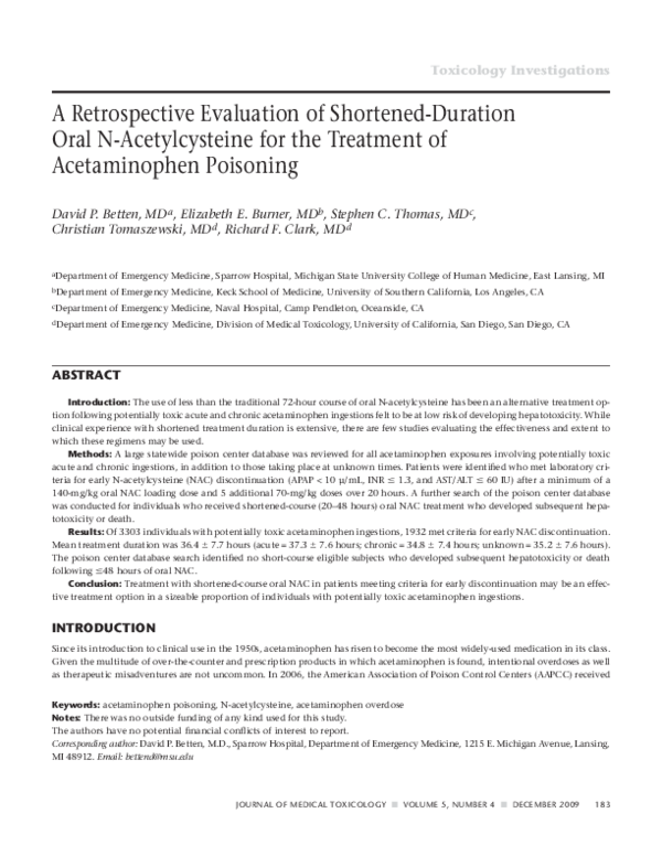 (PDF) A retrospective evaluation of shortened-duration oral N ...