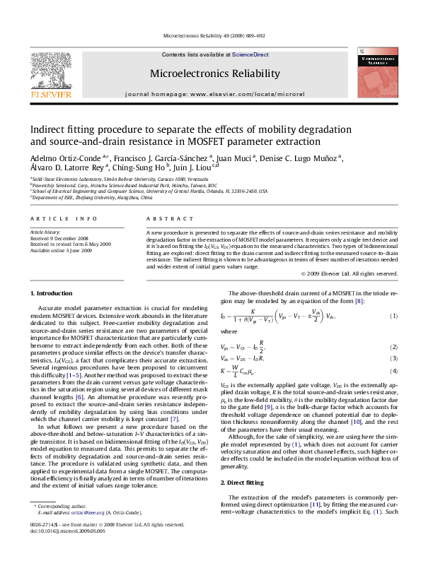 (PDF) Indirect fitting procedure to separate the effects of mobility ...