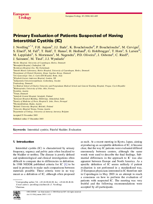 (PDF) Primary Evaluation of Patients Suspected of Having Interstitial ...
