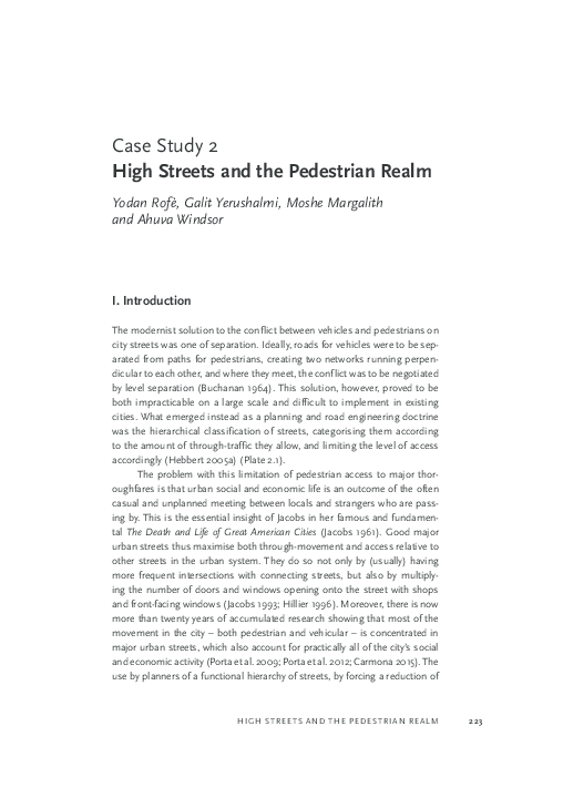 (PDF) Case Study 2: High Streets and the Pedestrian Realm