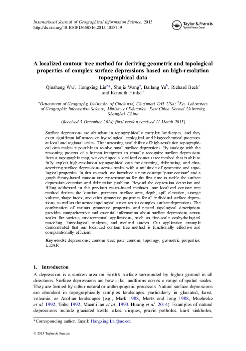 (PDF) A localized contour tree method for deriving geometric and topological properties of ...