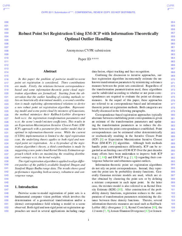 (PDF) Robust point set registration using EM-ICP with information-theoretically optimal outlier ...