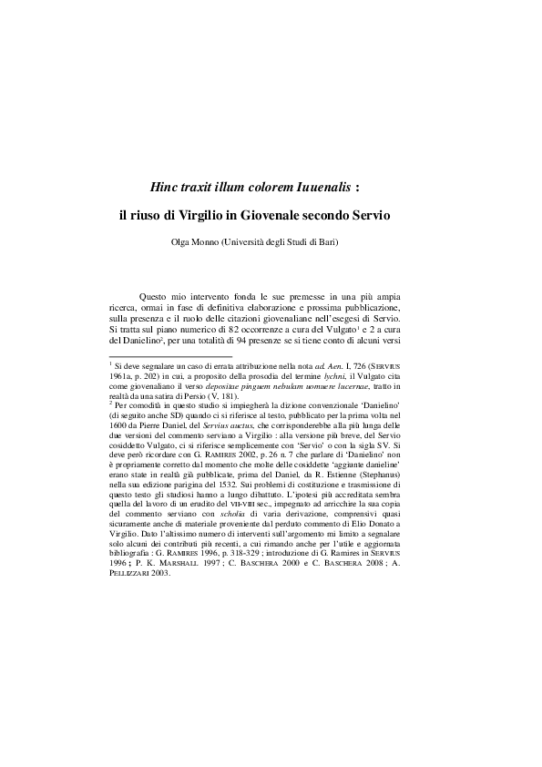 (PDF) Reseña del libro de Emmanuelle Jeunet-Mancy (ed.), Servius ...