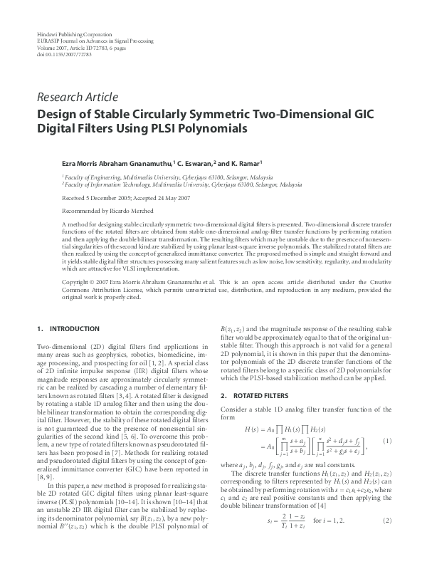 introduction to digital filters pdf