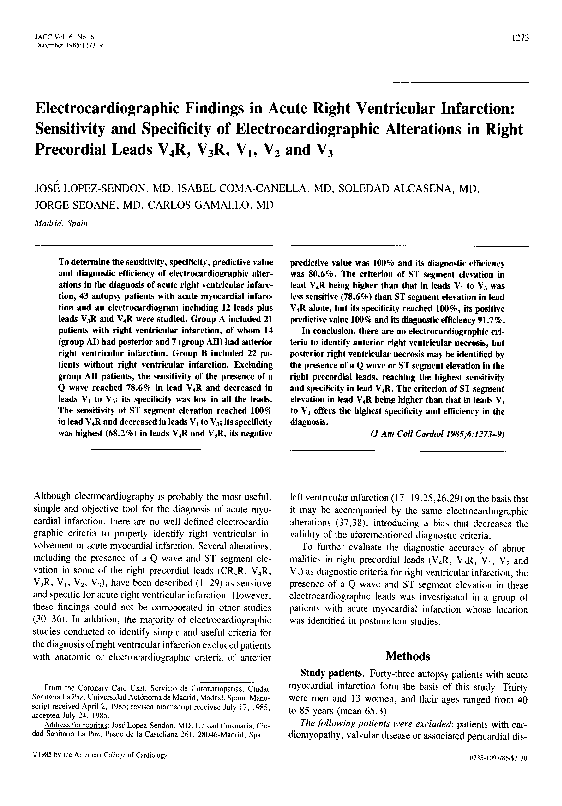 (PDF) Electrocardiographic findings in acute right ventricular ...