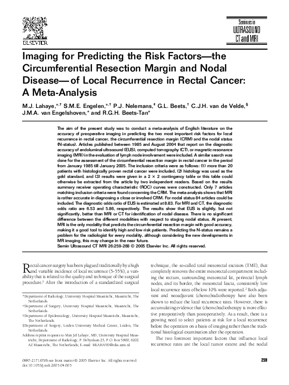 (PDF) Imaging for Predicting the Risk Factors—the Circumferential ...