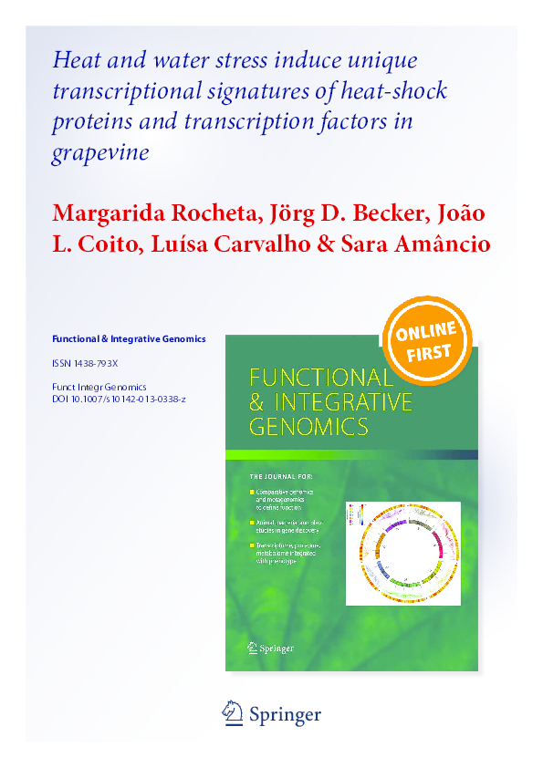 (PDF) Heat and water stress induce unique transcriptional signatures of ...