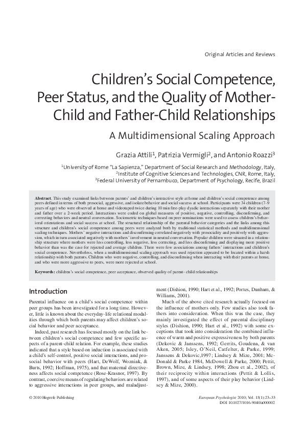 PDF 2010 · Parent Child Relationship of D.N. and S.N. PDF Télécharger Download