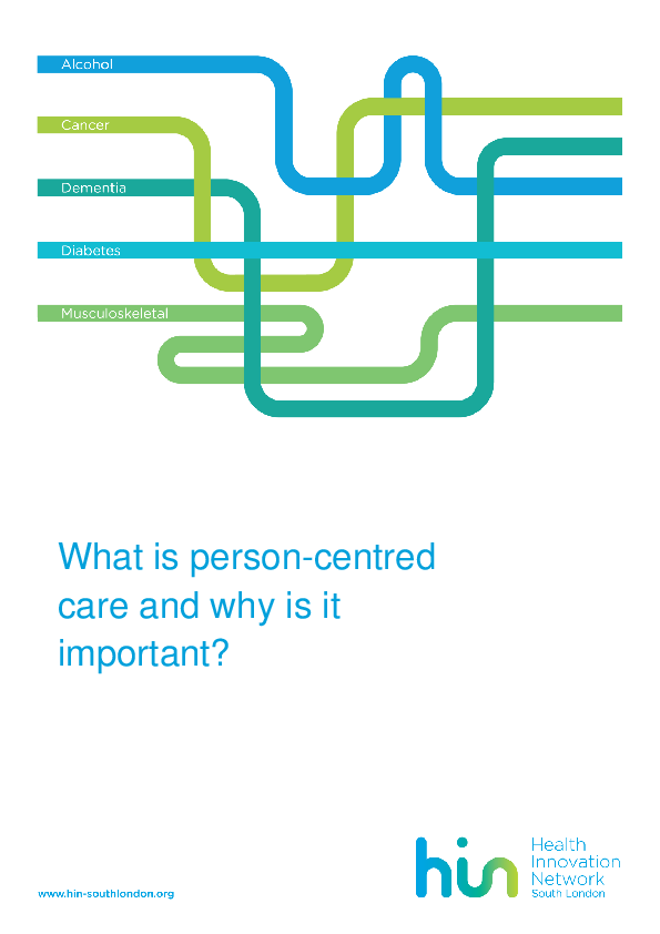 (PDF) What is person-centred care and why is it important
