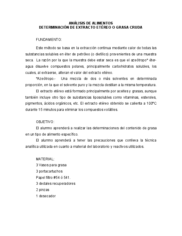 (DOC) EXTRACTO ETEREO O GRASA CRUDA