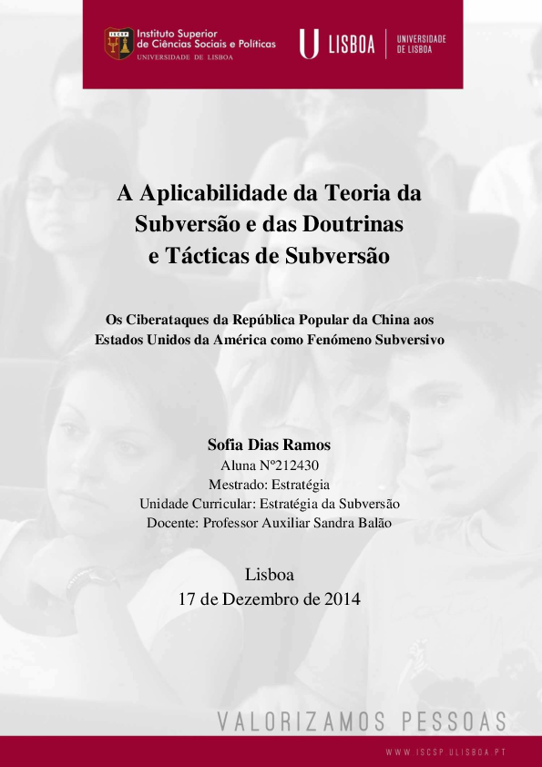 (PDF) A Aplicabilidade da Teoria da Subversão e das Doutrinas e ...