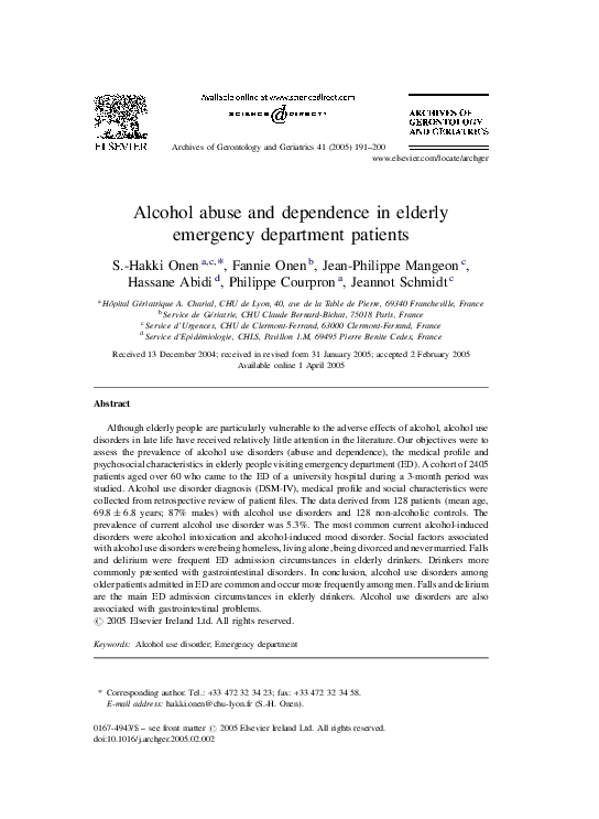 caring for the patient with a history of alcohol abuse cnazone