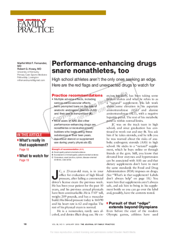 (PDF) Performance-enhancing drugs snare nonathletes, too