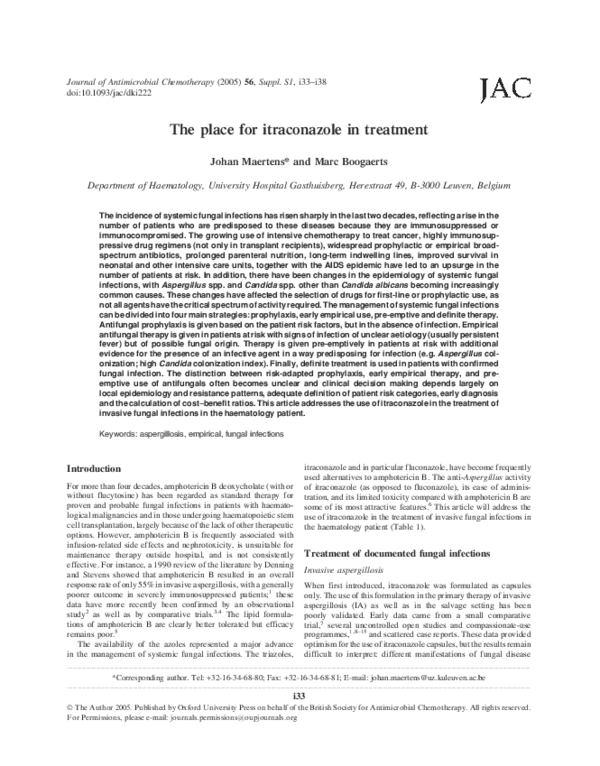 (PDF) Treatment of Mycotic Rhinitis With Itraconazole in Three Horses ...