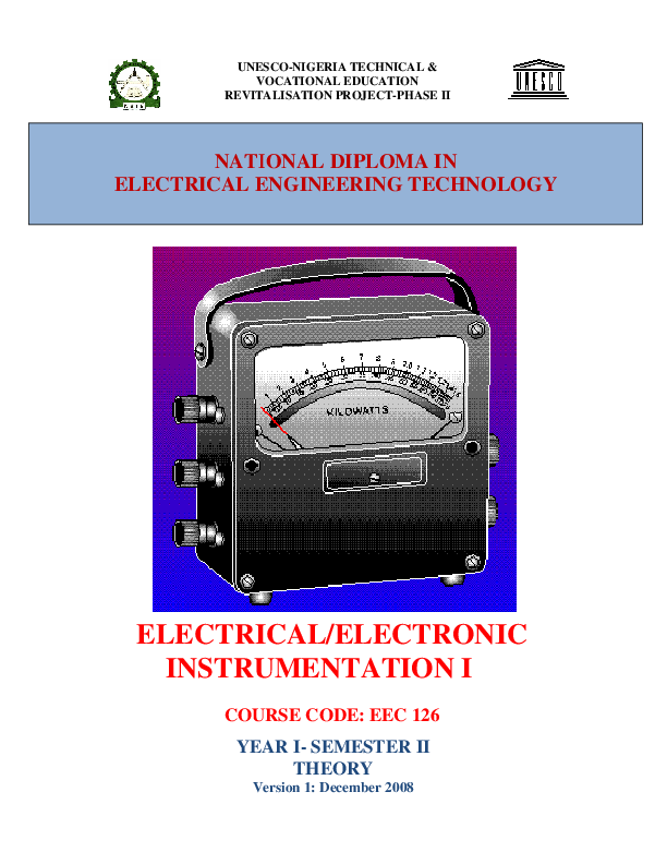 (PDF) EEC 126 Instrumentation 1-Theory
