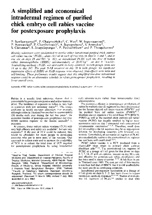 (PDF) A simplified and economical intradermal regimen of purified chick ...