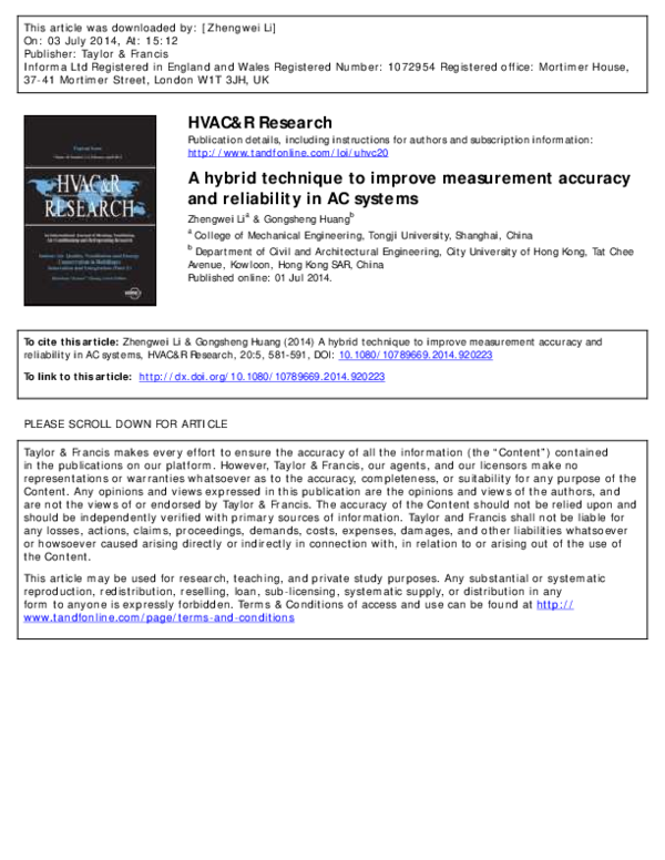 (PDF) A hybrid technique to improve measurement accuracy and ...