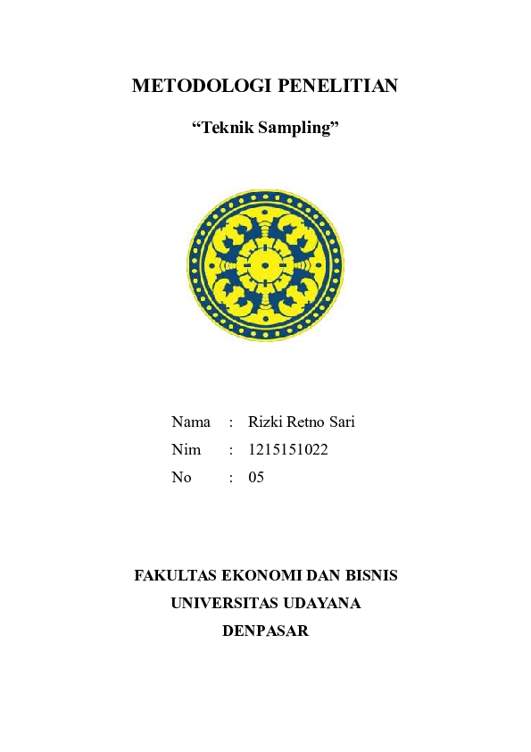 (DOC) Teknik Sampling