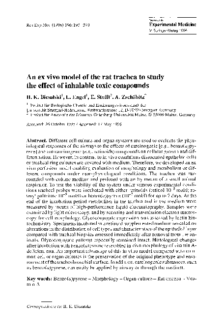 (PDF) An ex vivo model of the rat trachea to study the effect of ...