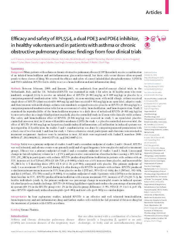 (PDF) Efficacy and safety of RPL554, a dual PDE3 and PDE4 inhibitor, in ...