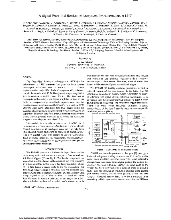 (PDF) Super-Altro 16: A Front-End System on Chip for DSP Based Readout ...