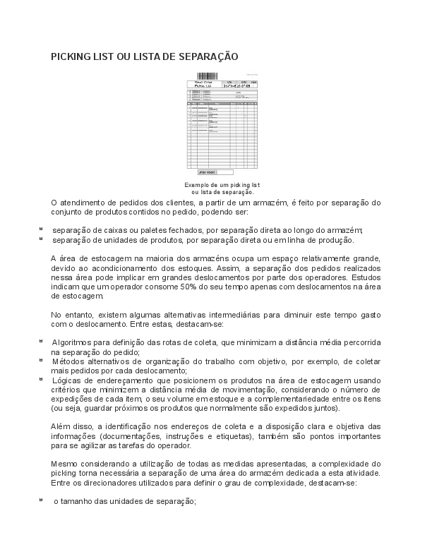 (DOC) Conceitos e Principios da Expedicao de Materiais (DOC) Conceitos e Principios da Expedicao de Materiais