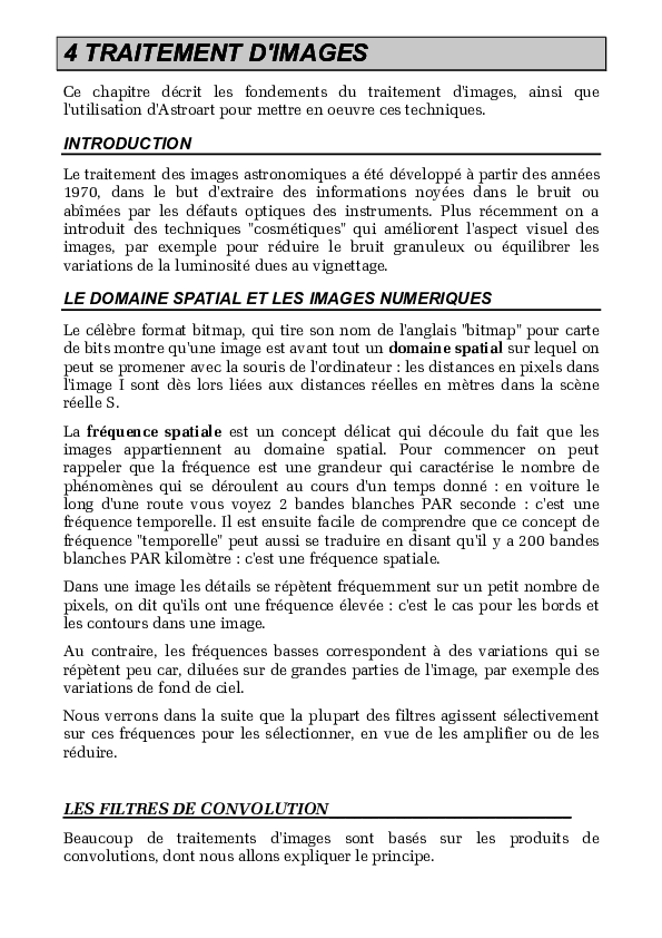 matrice de convolution traitement d'image