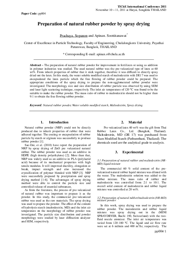 (PDF) NR Powder