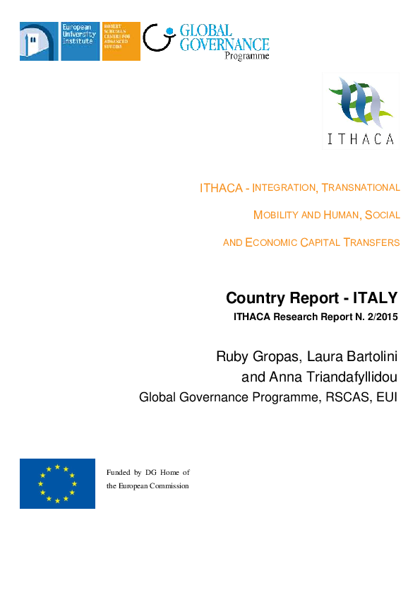 (PDF) Country Report: Italy