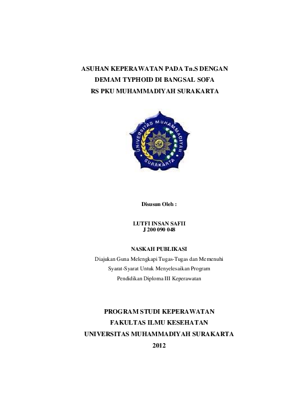 (PDF) askep demam typoid