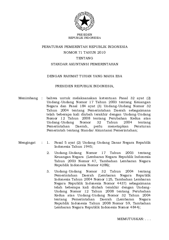 (PDF) PP 71 TAHUN 2010