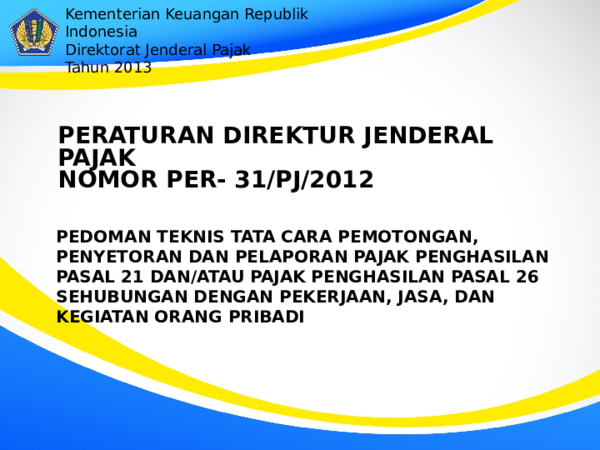 (PPT) Pph pasal 21