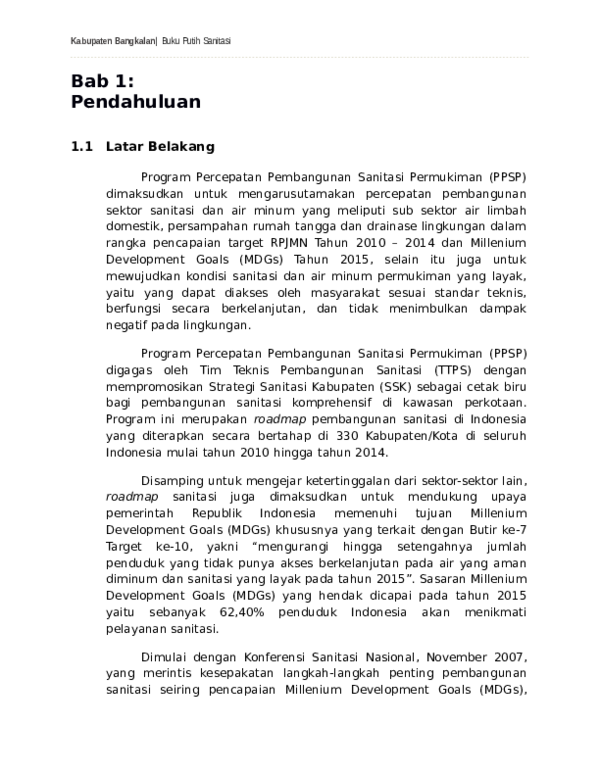 (DOC) Draf Bab 1 BPS Kab Bangkalan