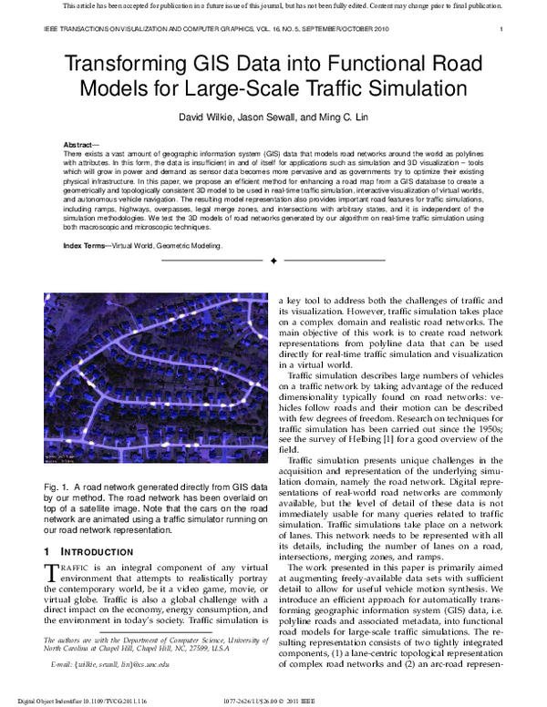(PDF) Transforming GIS Data into Functional Road Models for Large-Scale ...