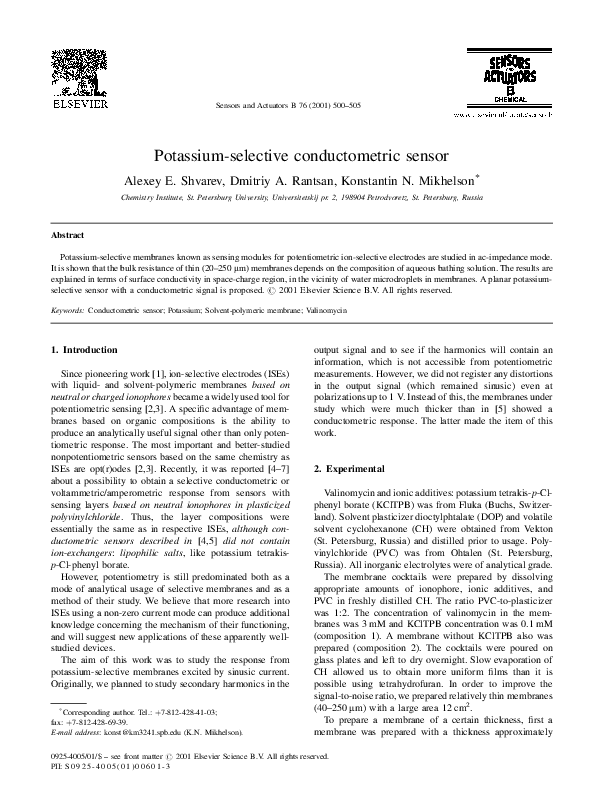 (PDF) Conducmetric K sensor | Sagir Alva - Academia.edu