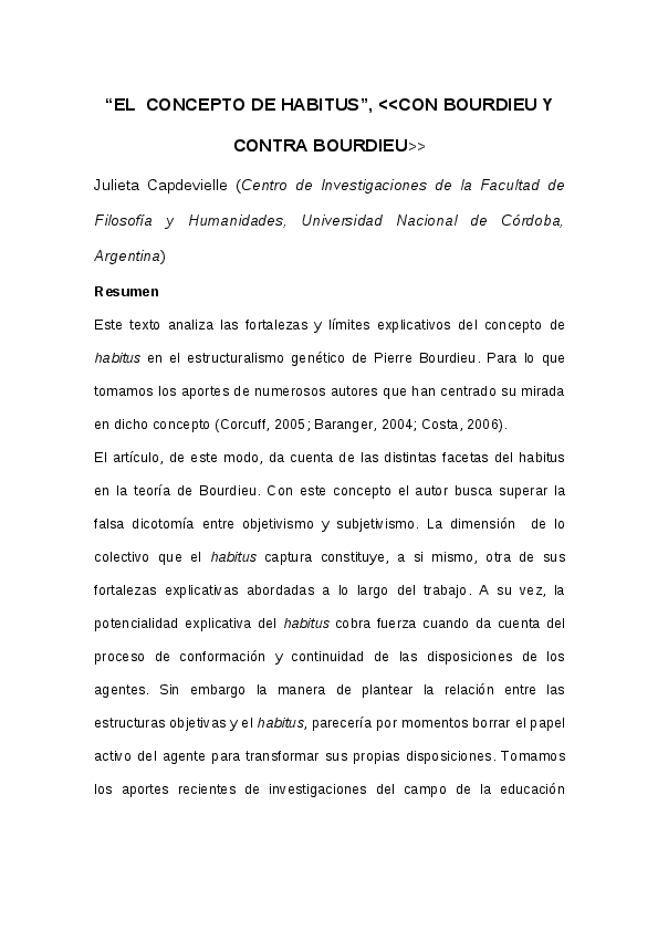 (PDF) “EL CONCEPTO DE HABITUS”,