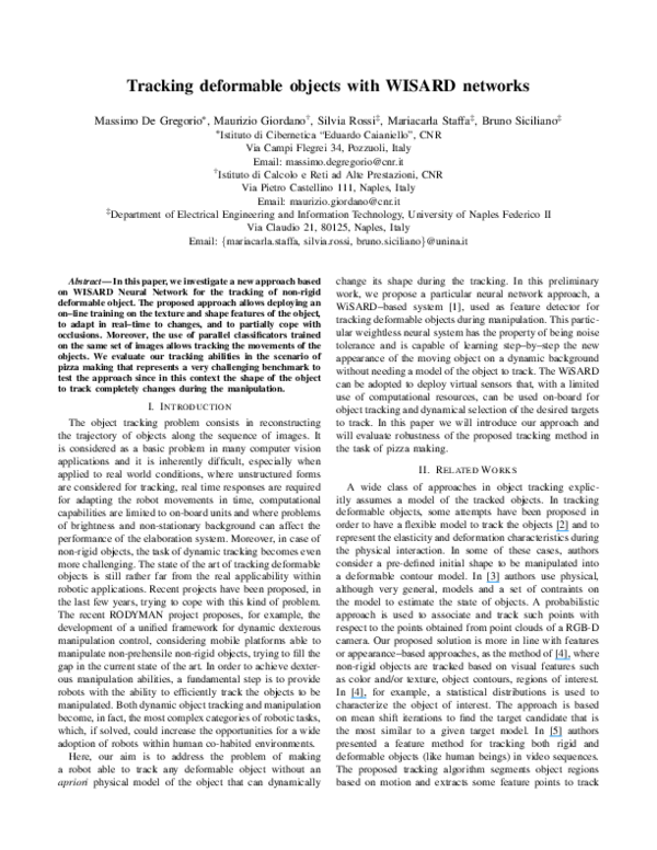 Pdf Tracking Deformable Objects With Wisard Networks
