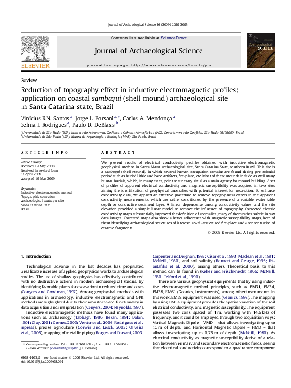 Reduction Of Topography Effect In Inductive Electromagnetic Profiles Application On Coastal
