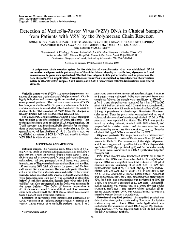 (PDF) Investigation of an outbreak of varicella in Chandigarh, North ...