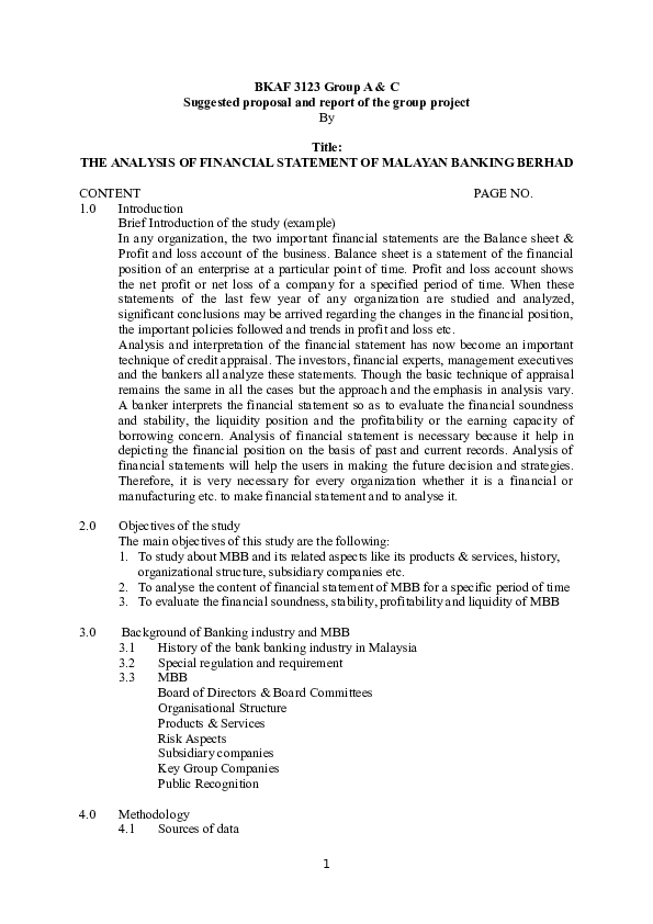 (DOC) Financial Statement Analysis Report Guide