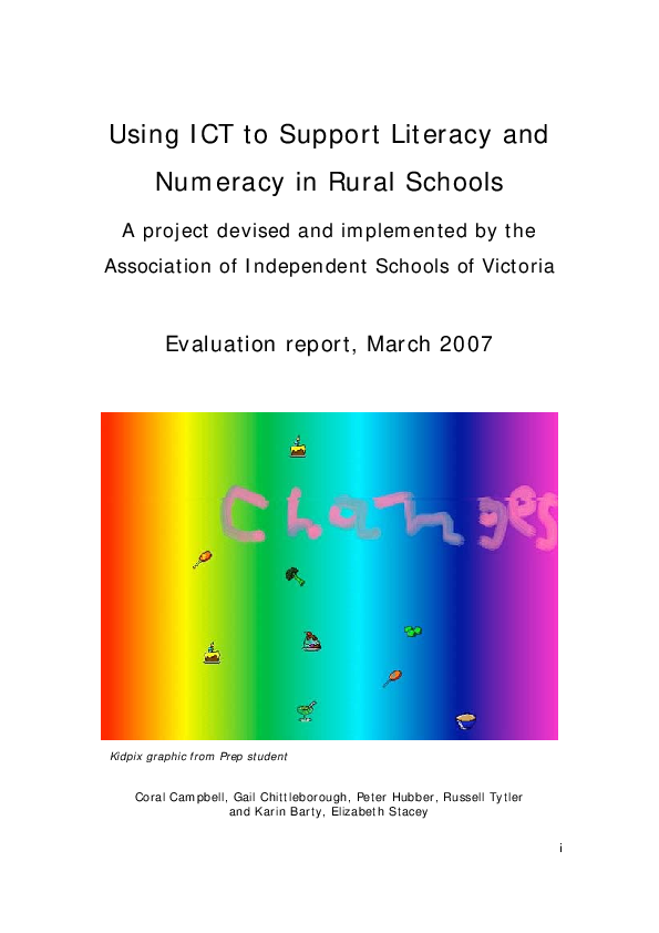 (PDF) Using ICT to support literacy and numeracy in rural schools