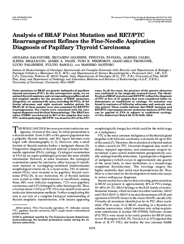(PDF) Molecular profile of hyalinizing trabecular tumours of the ...