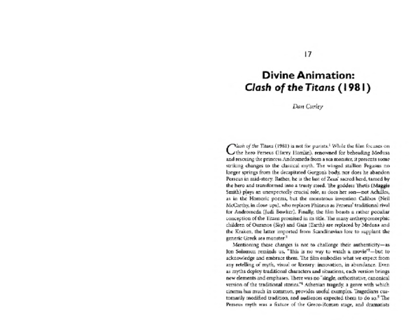 (PDF) Clash of the Titans (1981): Divine Animation