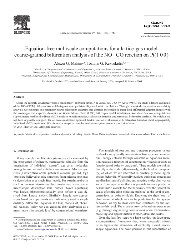 (PDF) Equation-free multiscale computations for a lattice-gas model: coarse-grained bifurcation ...