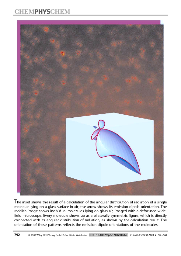 (PDF) Fluorescence Spectroscopy of Single Molecules under Ambient ...