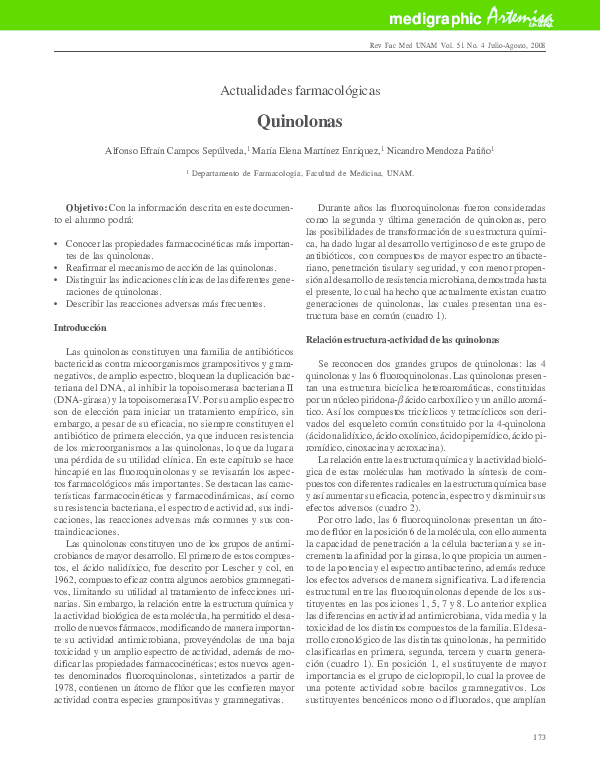 (PDF) Quinolonas